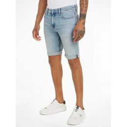 Calvin Klein Jeans Jeansshorts SLIM SHORT in klassischer 5-Pocket-Form, blau