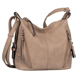 Tom Tailor Umhängetasche CAIA Cross bag M, mit schönen Details, beige