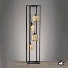 Fischer und Honsel Stehlampe FISCHER & HONSEL "CAYDO" Lampen Gr. 4 flammig, Höhe: 150,00 cm, bunt Standleuchten