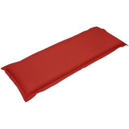 Bankauflage Indoba "Premium" Polsterauflagen Gr. B/H/T: 45 cm x 120 cm x 9 cm, Polyester-Baumwolle, 1 St., rot Bankauflagen