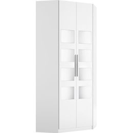 Eckkleiderschrank Priess "Saragossa" Schränke Gr. H: 193 cm, weiß Eckschränke