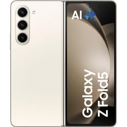Samsung Smartphone "Galaxy Z Fold 5" Mobiltelefone Gr. 512 GB 12 GB RAM, beige (cream) Smartphone Android