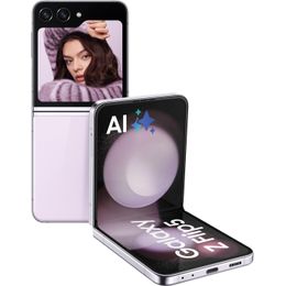 Samsung Smartphone "Galaxy Z Flip 5" Mobiltelefone AI-Funktionen Gr. 256 GB 8 GB RAM, lila (lavender) Smartphone Android