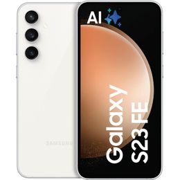 Samsung Smartphone "Galaxy S23 FE" Mobiltelefone AI-Funktionen Gr. 128 GB 8 GB RAM, beige (cream) Smartphone Android