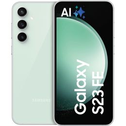 Samsung Smartphone "Galaxy S23 FE 256GB" Mobiltelefone AI-Funktionen Gr. 256 GB 8 GB RAM, grün (mint) Smartphone Android Bestseller