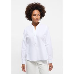 Longbluse Eterna "REGULAR FIT" Gr. 40, weiß Damen Blusen Longblusen