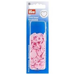 Prym Druckknöpfe "Color Snaps Herz", rosa, 12,4 mm Ø, 30 Stück