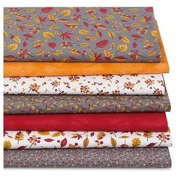 buttinette Patchwork- und Quiltpaket "Herbstzeit", grau-color