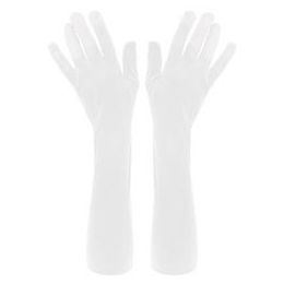 buttinette Satin-Handschuhe, weiß, 55 cm