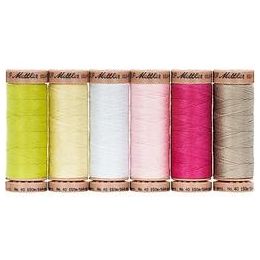 Mettler Silk Finish Cotton "Frühlingstraum", Stärke: 40, Inhalt: 6x 150 m
