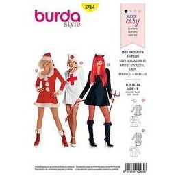 Burda Schnitt 2464 "Miss Nikolaus, Teufelin und Krankenschwester"