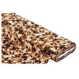 buttinette Stretch-Feincord "Batik", braun-color