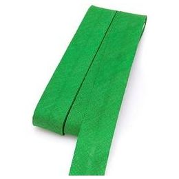 buttinette Baumwoll-Schrägband, grasgrün, Breite: 2 cm, Länge: 5 m