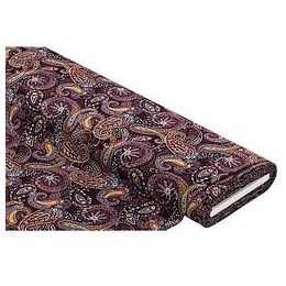 buttinette Crêpe "Paisley", lila-color