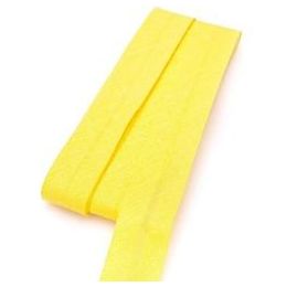 buttinette Baumwoll-Schrägband, gelb, Breite: 2 cm, Länge: 5 m