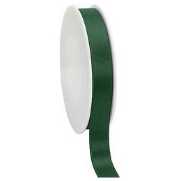 buttinette Satinband, dunkelgrün, 15 mm, 50 m