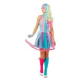 buttinette Candy-Girl-Kostüm für Damen, türkis/pink