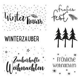 Rayher Clear Stempel-Set "Weihnachtsgrüße"