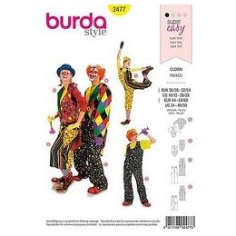 Burda Schnitt 2477 "Clown" für SIE und IHN