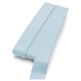buttinette Jersey-Einfassband, hellblau, Breite: 2 cm, Länge: 3 m