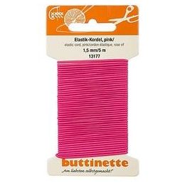 buttinette Elastik-Kordel, pink, Stärke: 1,5 mm, Länge: 5 m