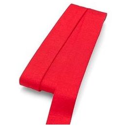 buttinette Jersey-Einfassband, rot, Breite: 2 cm, Länge: 3 m