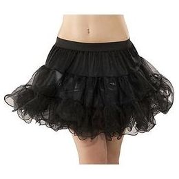 buttinette Soft-Tüll Petticoat für Kinder, schwarz, 3-lagig