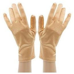 buttinette Satin-Handschuhe, gold, 23 cm