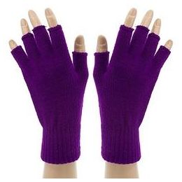 buttinette Strick-Handschuhe, lila