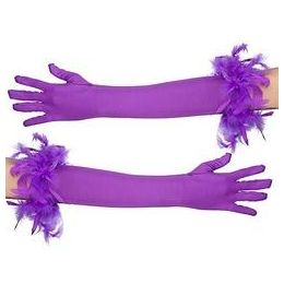 buttinette Handschuhe "Glamour", lila