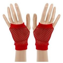 buttinette Netz-Handschuhe, rot