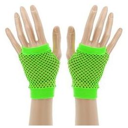 buttinette Netz-Handschuhe, neongrün