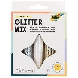 Folia Glitter, gold-silber-weiß, 5x 14 g
