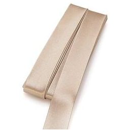 buttinette Satin-Schrägband, beige, Breite: 2 cm, Länge: 5 m