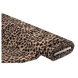 buttinette Fellimitat Leopard, braun