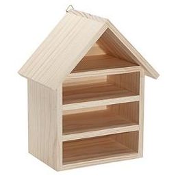 buttinette Haus "Insektenhotel" aus Holz, 30 cm