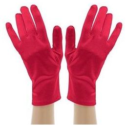 buttinette Satin-Handschuhe, rot, 23 cm