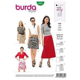 Burda Schnitt 6682 "Rock in A-Linie-Form"