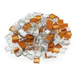 buttinette Softglas-Mosaik, metallic-mix, 10 x 10 mm, 200 g