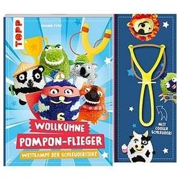TOPP Buch mit Schleuder "Wollkühne Pompon-Flieger"