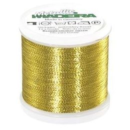 Madeira Stickgarn Metallic "Brilliant", Stärke 40, 200 m-Spule, gold-4
