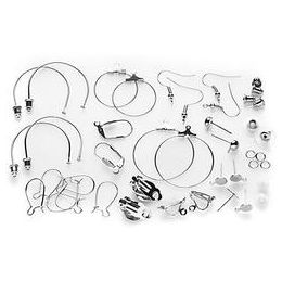 buttinette Ohrschmuck-Set, silber