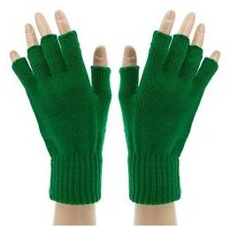 buttinette Strick-Handschuhe, dunkelgrün