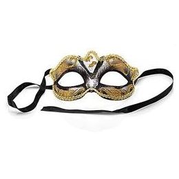 buttinette Maske "Venezia", schwarz/gold