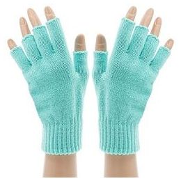 buttinette Strick-Handschuhe, aqua