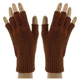 buttinette Strick-Handschuhe, braun