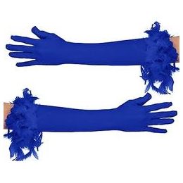 buttinette Handschuhe "Glamour", royalblau