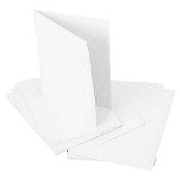 buttinette Doppelkarten & Hüllen, weiß, A5, je 20 Stück