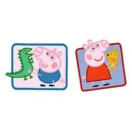 buttinette Applikationen "Peppa Pig®", Größe: 6–8 cm, Inhalt: 2 Stück