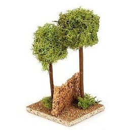 buttinette Baum-Gruppe mit 2 Bäumen, 10 x 10 x 17 cm